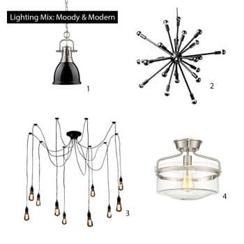 How To Select Light Fixtures That Work Together Without Being Boring