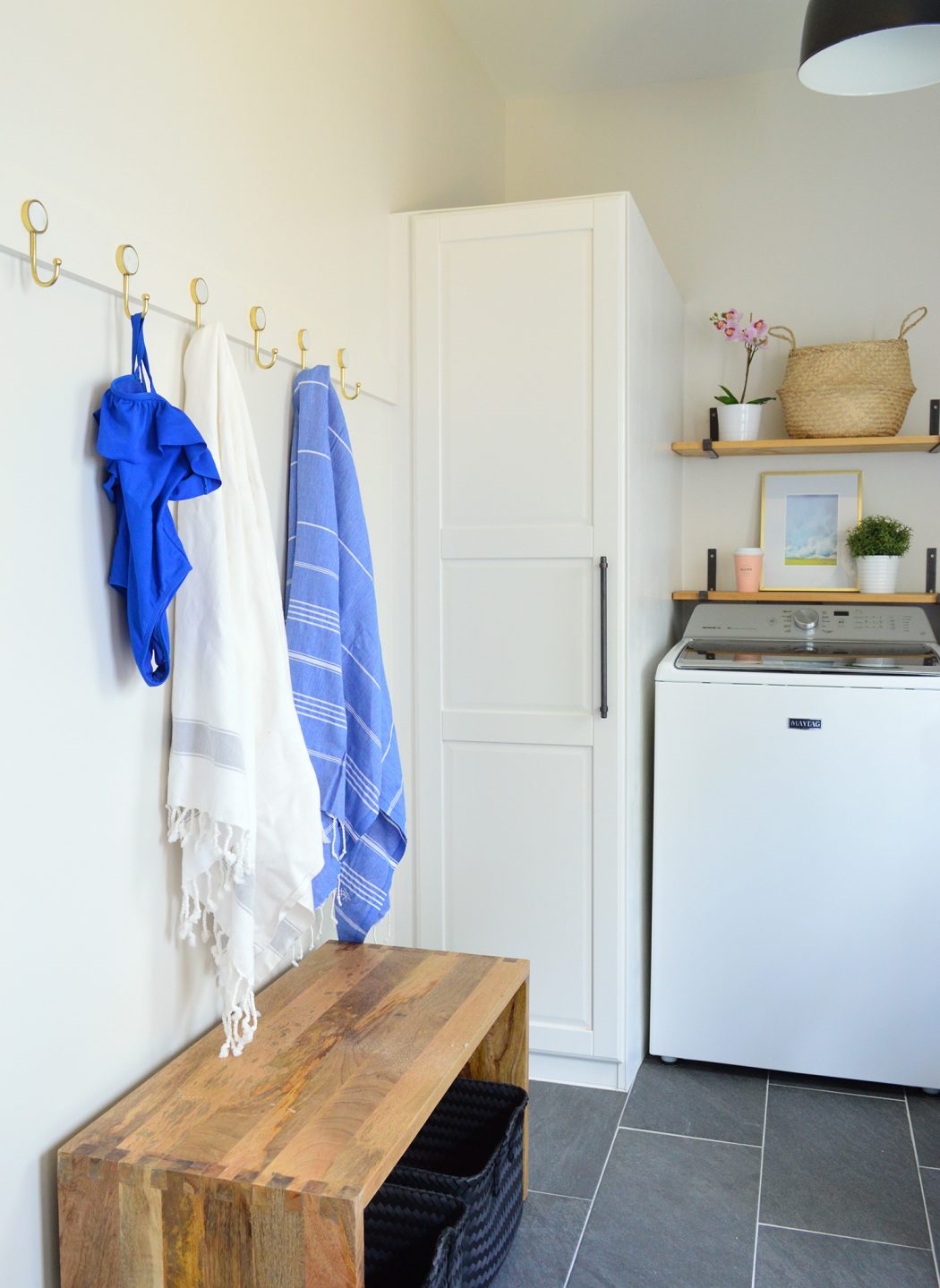 DIYing A Long Hook Rail For Your Mudroom | Young House Love