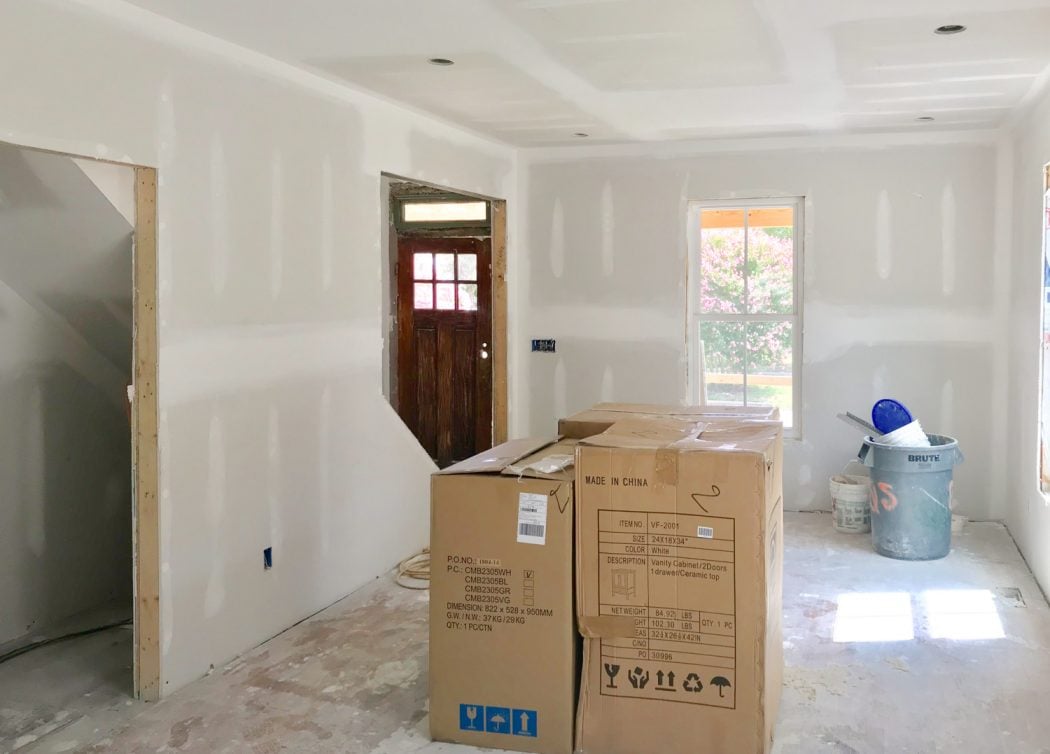 The Duplex Has Drywall! And A Video Tour! | Young House Love