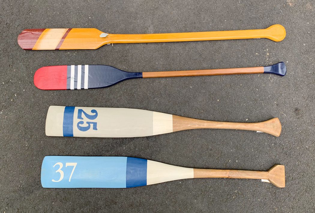 How To Paint Decorative Oars | Young House Love