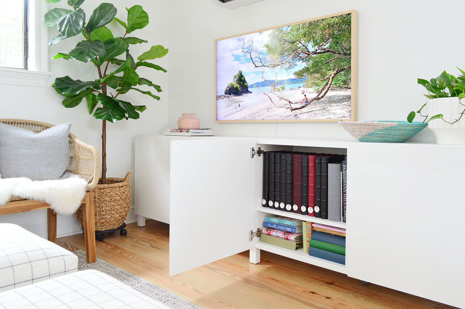 Making A Media Cabinet With Ikea Besta Cabinets | Young House Love