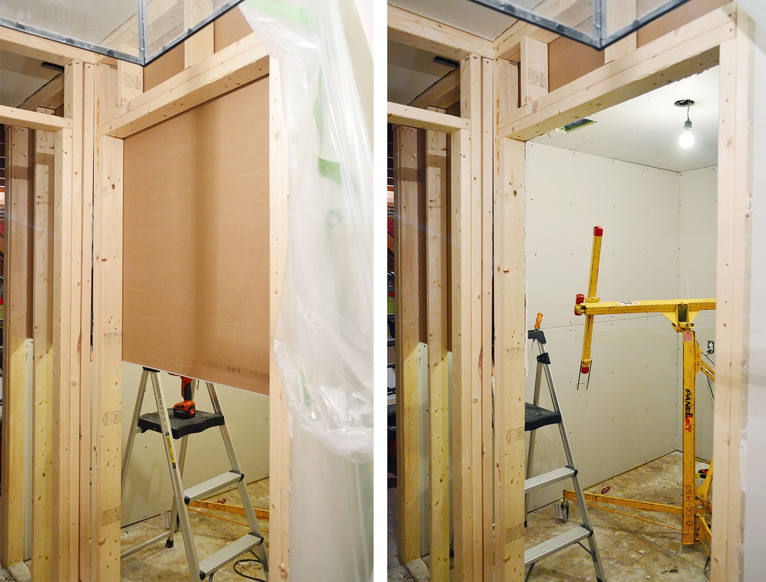 How To Hang Drywall By Yourself | Young House Love