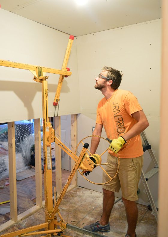 How To Hang Drywall By Yourself | Young House Love