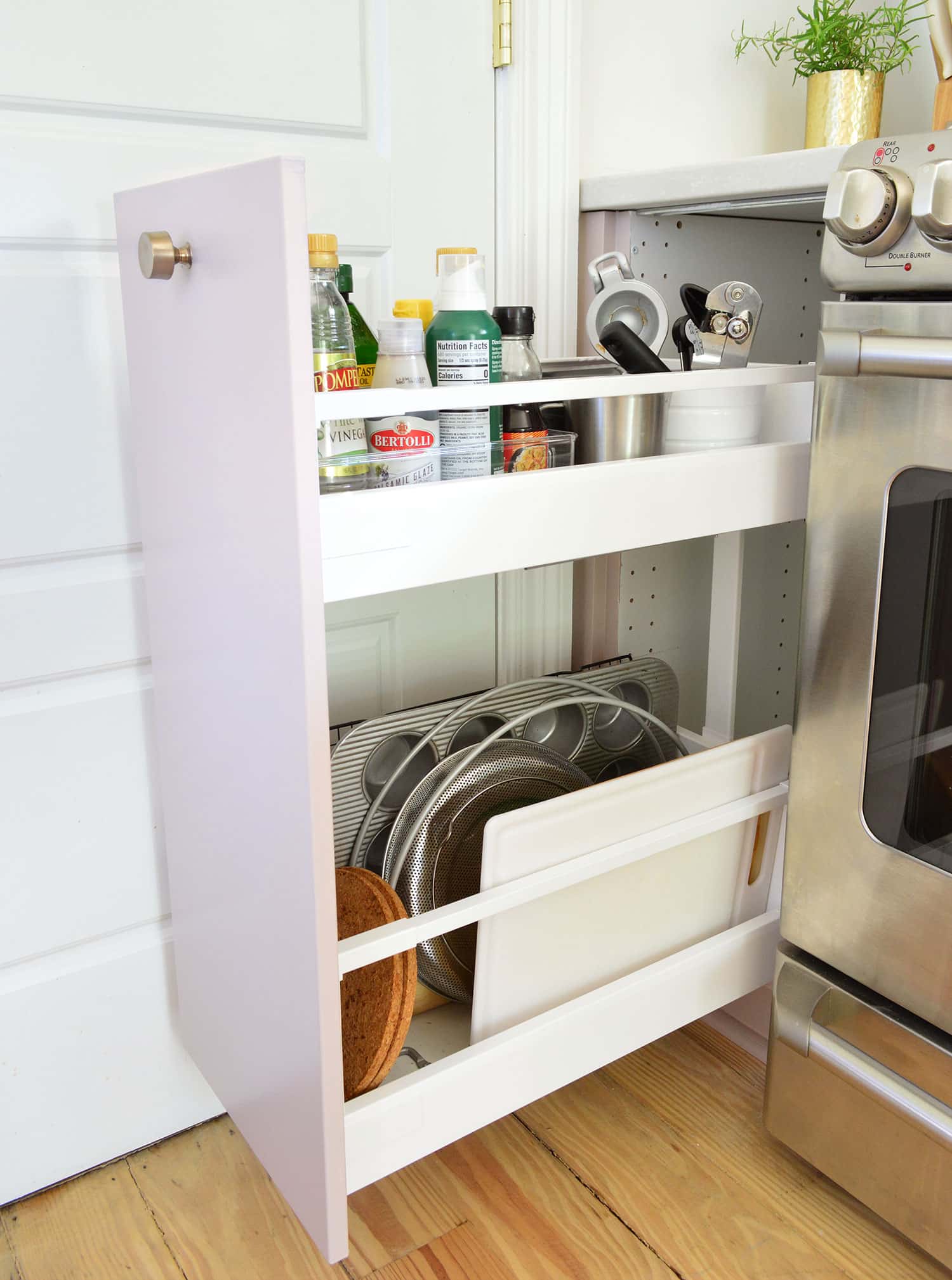 How We Organized Our Small Kitchen (Hooray For Hidden Storage) | Top ...