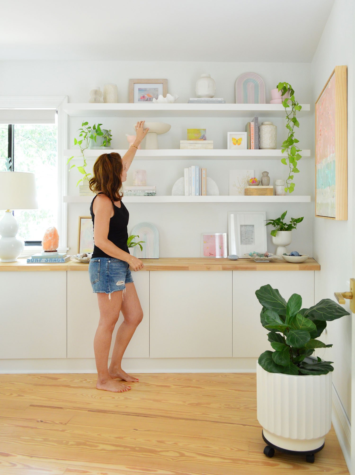 Adding Ikea Floating Shelves To Our Bedroom | Young House Love