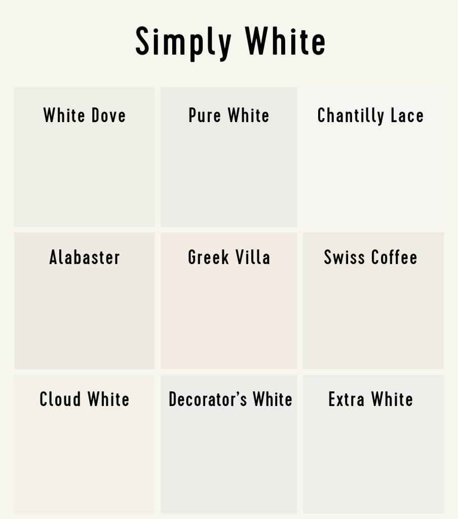 Benjamin Moore White Paint Colors