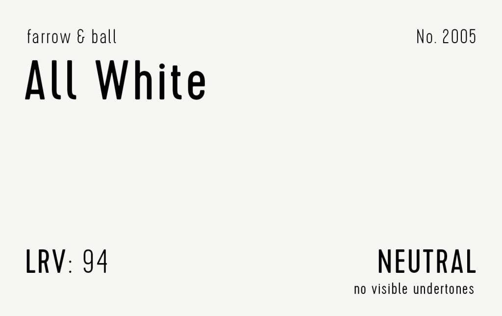 All White Color