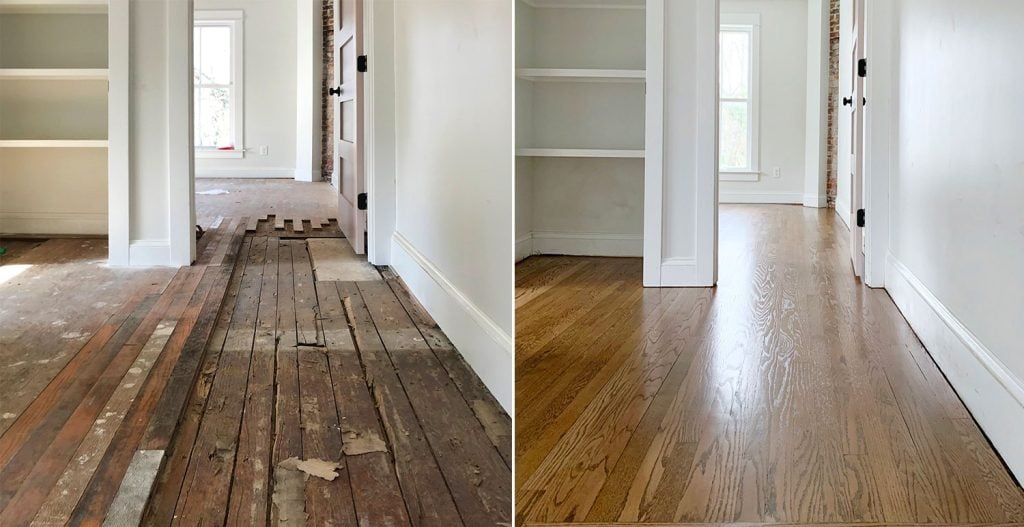 Before And After Refinishing How To Refinish Hardwood Floors: Part 2