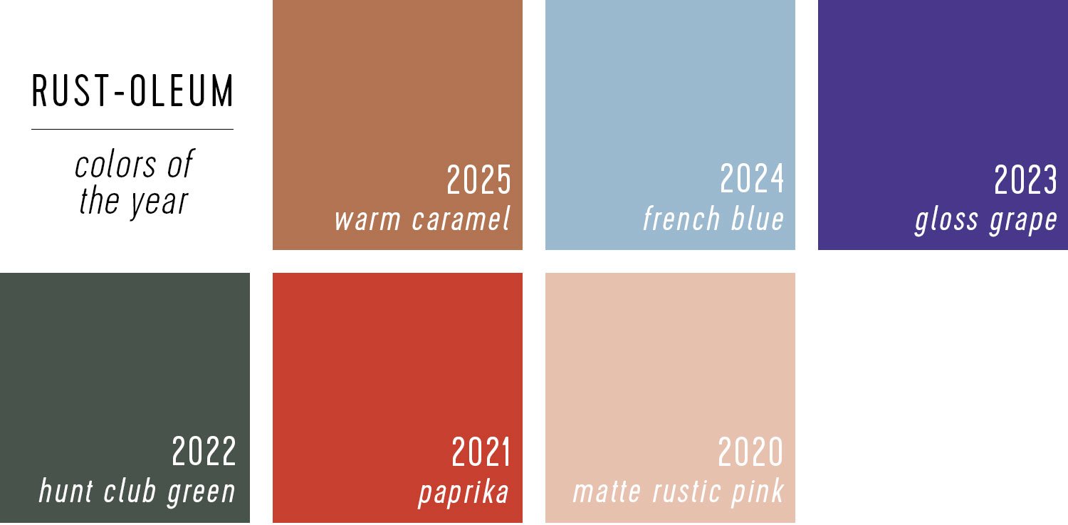 Every 2025 Color of the Year - All in One Place! | Young House Love