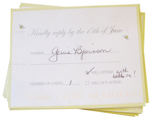 How To Fill Out A Wedding Invitation Response Card ~ KipoKG - Wedding